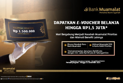 Program NTB Bundling untuk Nasabah Baru Muamalat Prioritas 2024