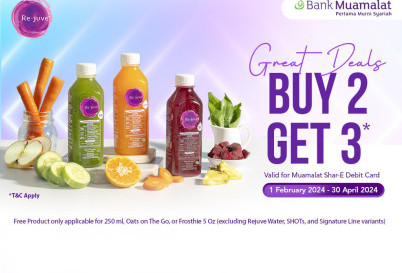 Promo BUY 2 GET 3 FREE DRINK/FOOD